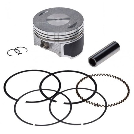 Piston si segmenti d.65.50mm, bolt 15mm, Loncin cross, atv 250cc, 4 ...