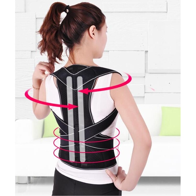 Corector ortopedic pentru postura, Negru, XXL - eMAG.ro