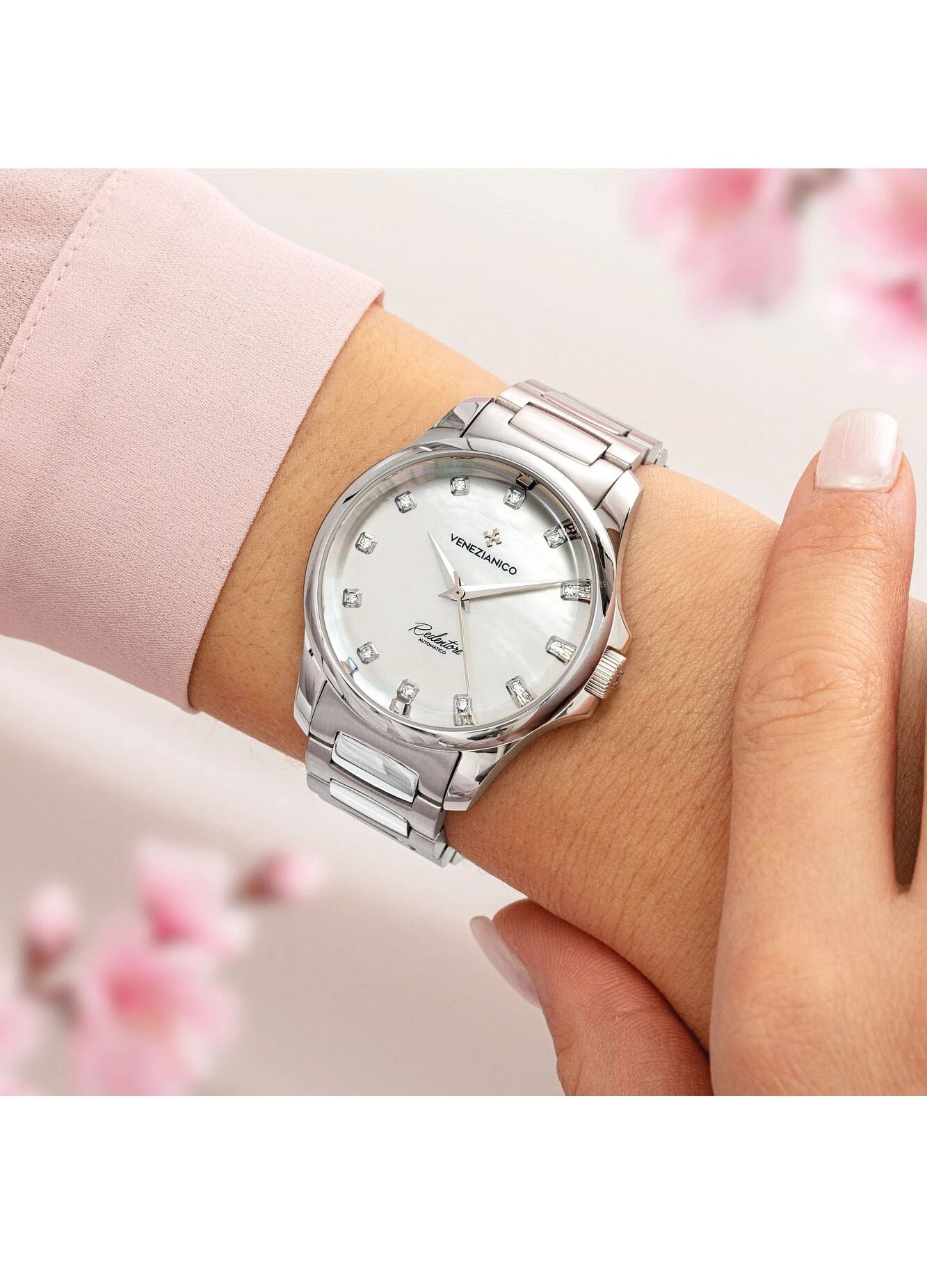 Ceas dama, Venezianico, Automatic, Otel inoxidabil, Argintiu - eMAG.ro