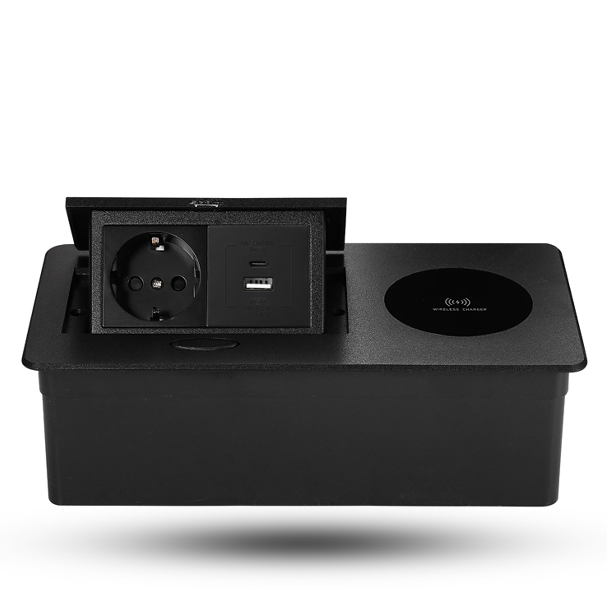 Priza incorporabila Timebox in mobilier, blat bucatarie, masa sau birou ...