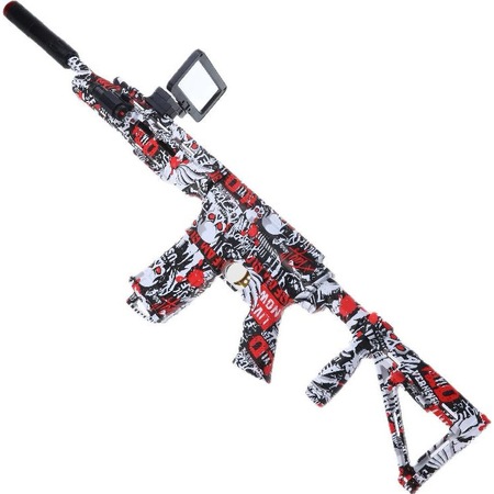 Pusca automata cu mini gel si accesorii pentru copii, G970-1 electrica ...