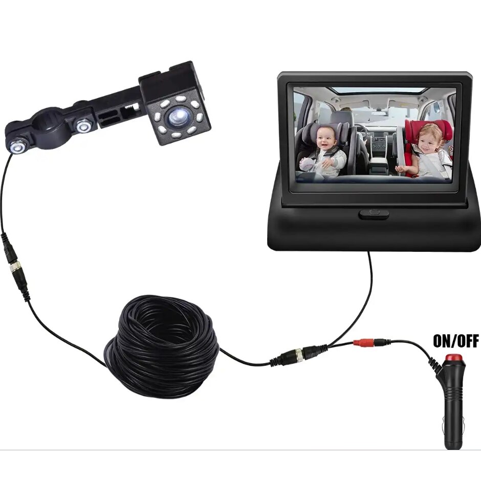 Camera video de masina si rulote pentru monitorizarea bebelusilor FULL ...