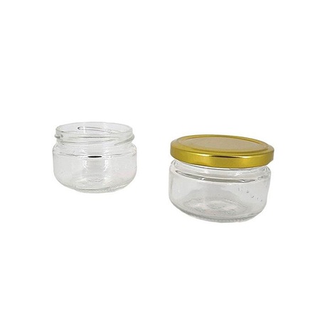 Set 10 borcane 100 ml din sticla, cilindrice, cu capace incluse ...