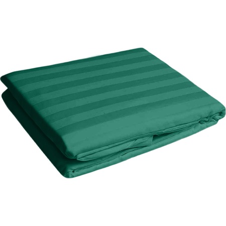 Cearsaf de pat cu elastic din damasc, densitate 130 g/mp, Verde smarald ...