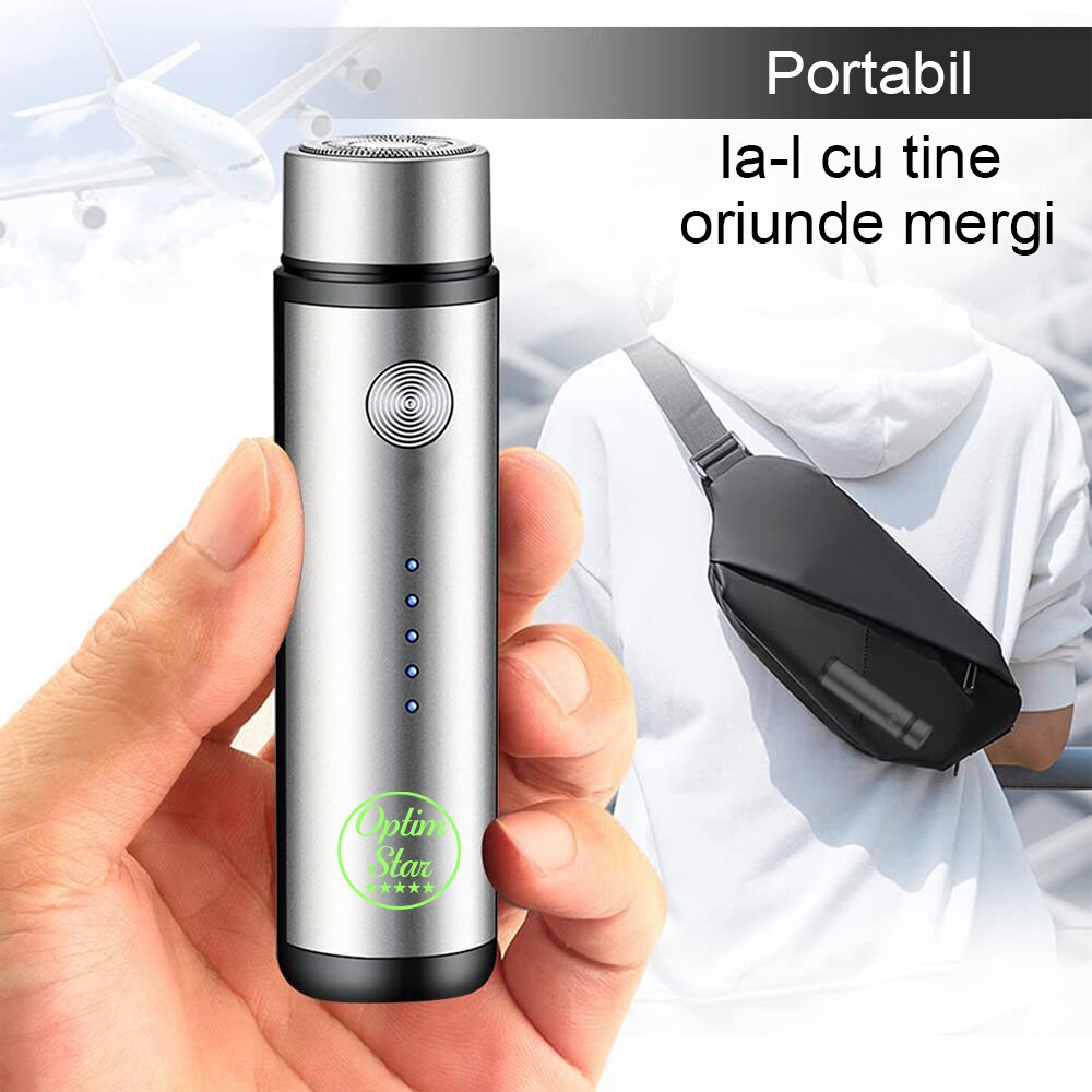 Mini aparat de ras, electric, wireless, rezistent la apa, portabil ...