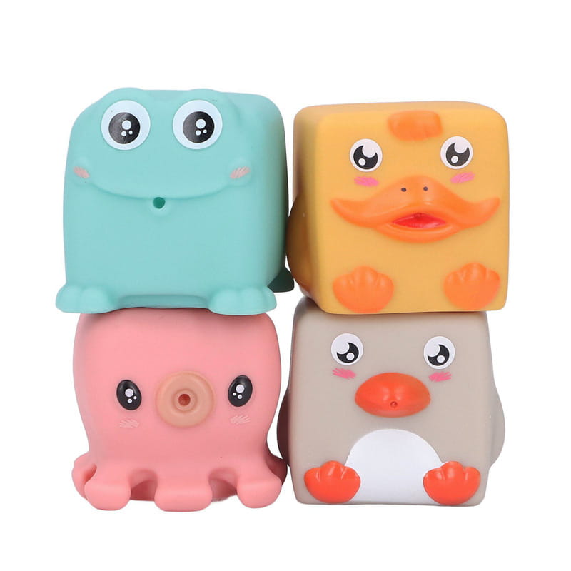 Blocuri senzoriale moi. Set de animale de apa. 4 unitati - eMAG.ro
