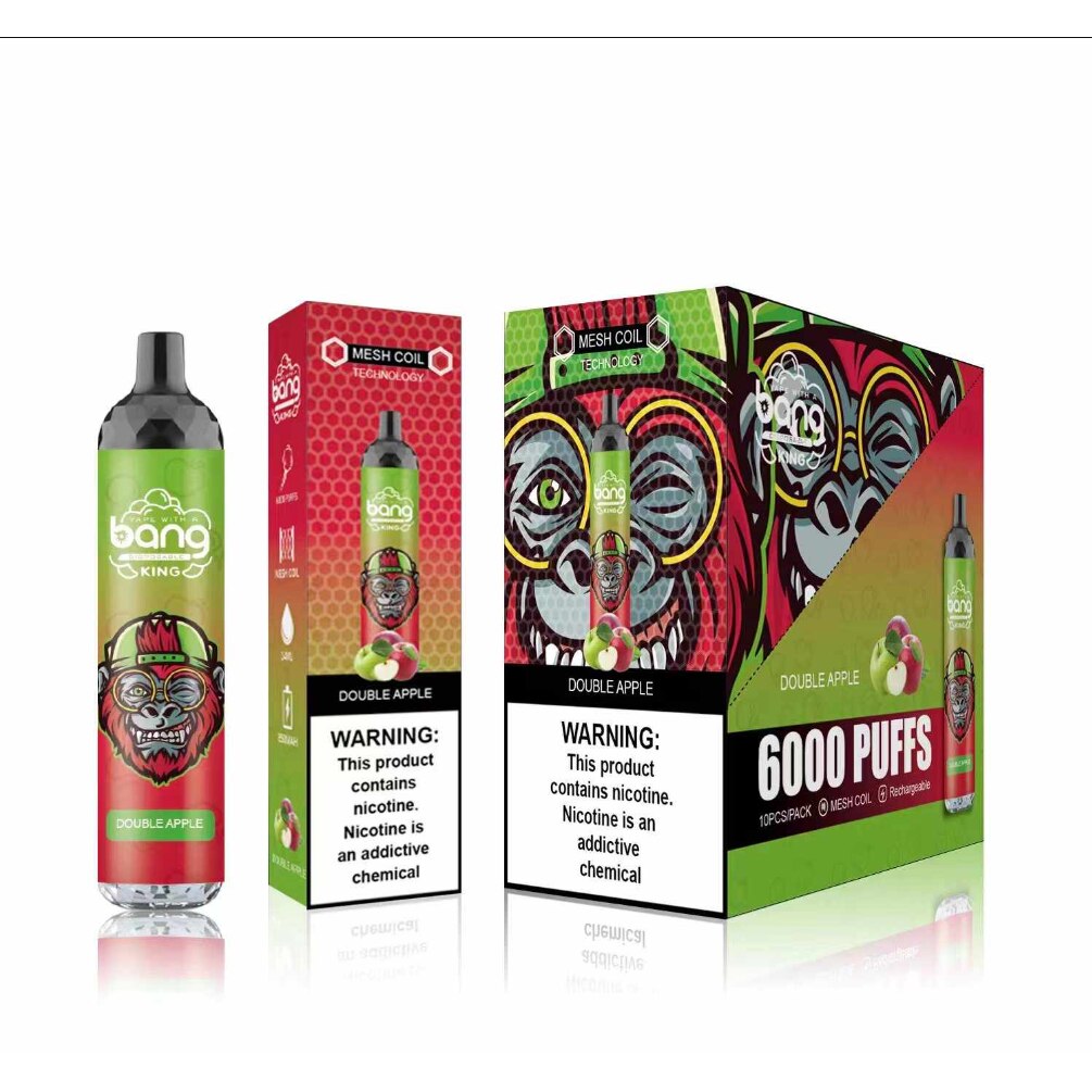 Tigara electronica Bang King 6000 puff cu nicotina 2%, mar rosu mar ...