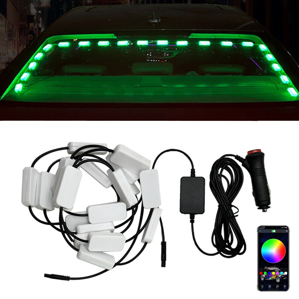 Set lumini ambientale pentru luneta, 20 LED RGB - eMAG.ro