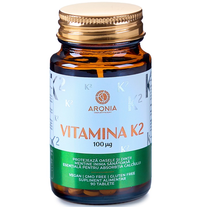 Vitamina K2 100μg MK7 - 90 Tablete - eMAG.ro