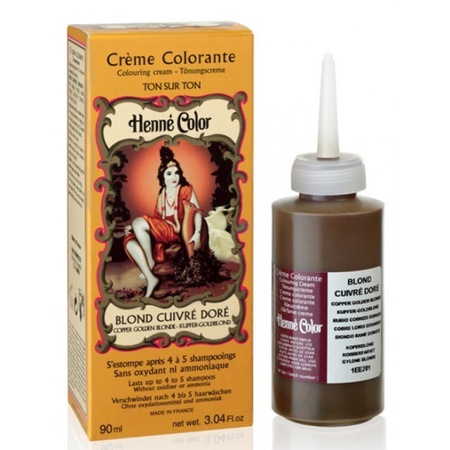 Crema Coloranta Blond Aramiu Auriu (Blonde Cuivre Dore ) henna 90 ml ...