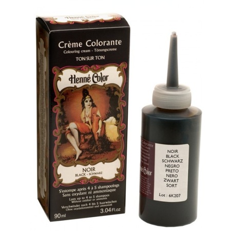 Crema Coloranta Negru (Noir) henna 90 ml, Henne Color - eMAG.ro