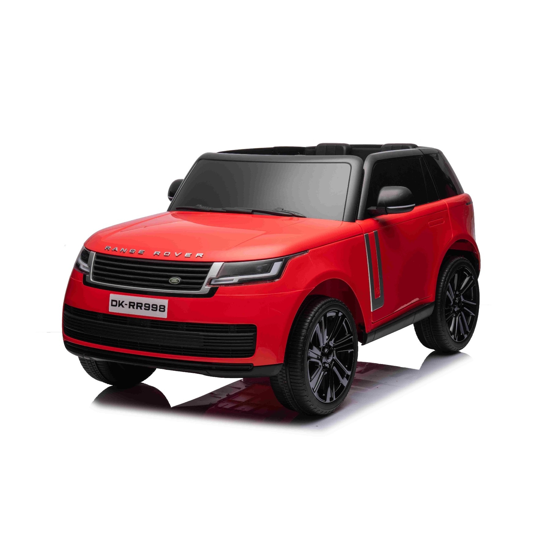 Masina electrica Range Rover model 2023, doua locuri, rosu, scaune din ...