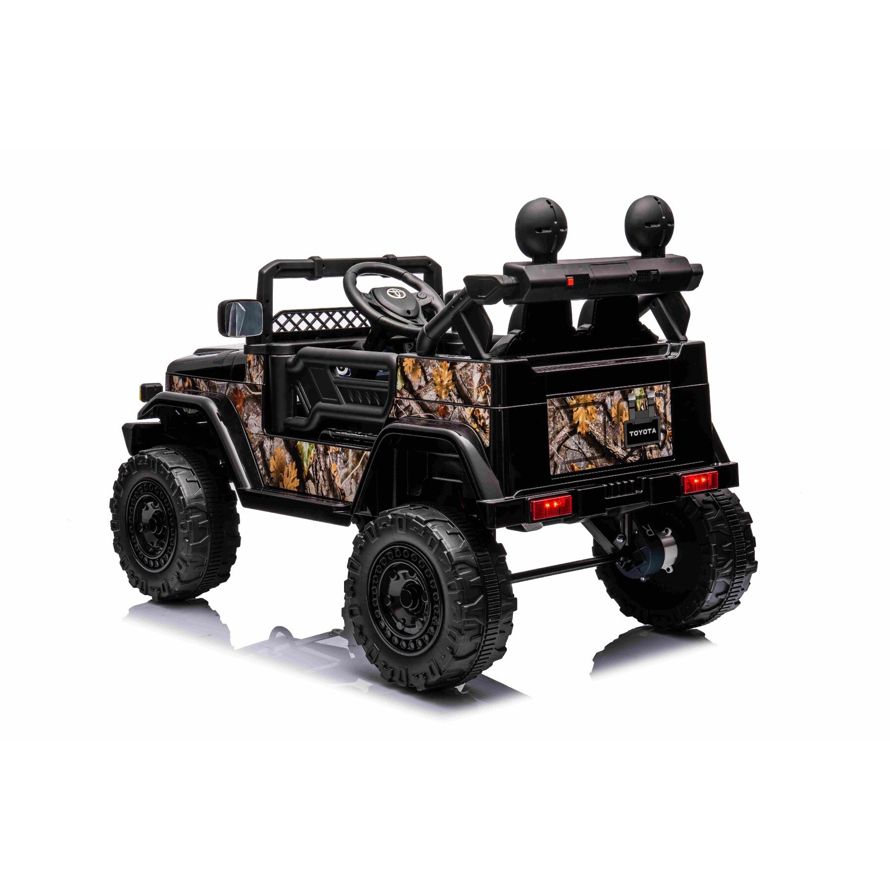 Masina electrica TOYOTA FJ CRUISER cu tractiune spate, negru, baterie ...