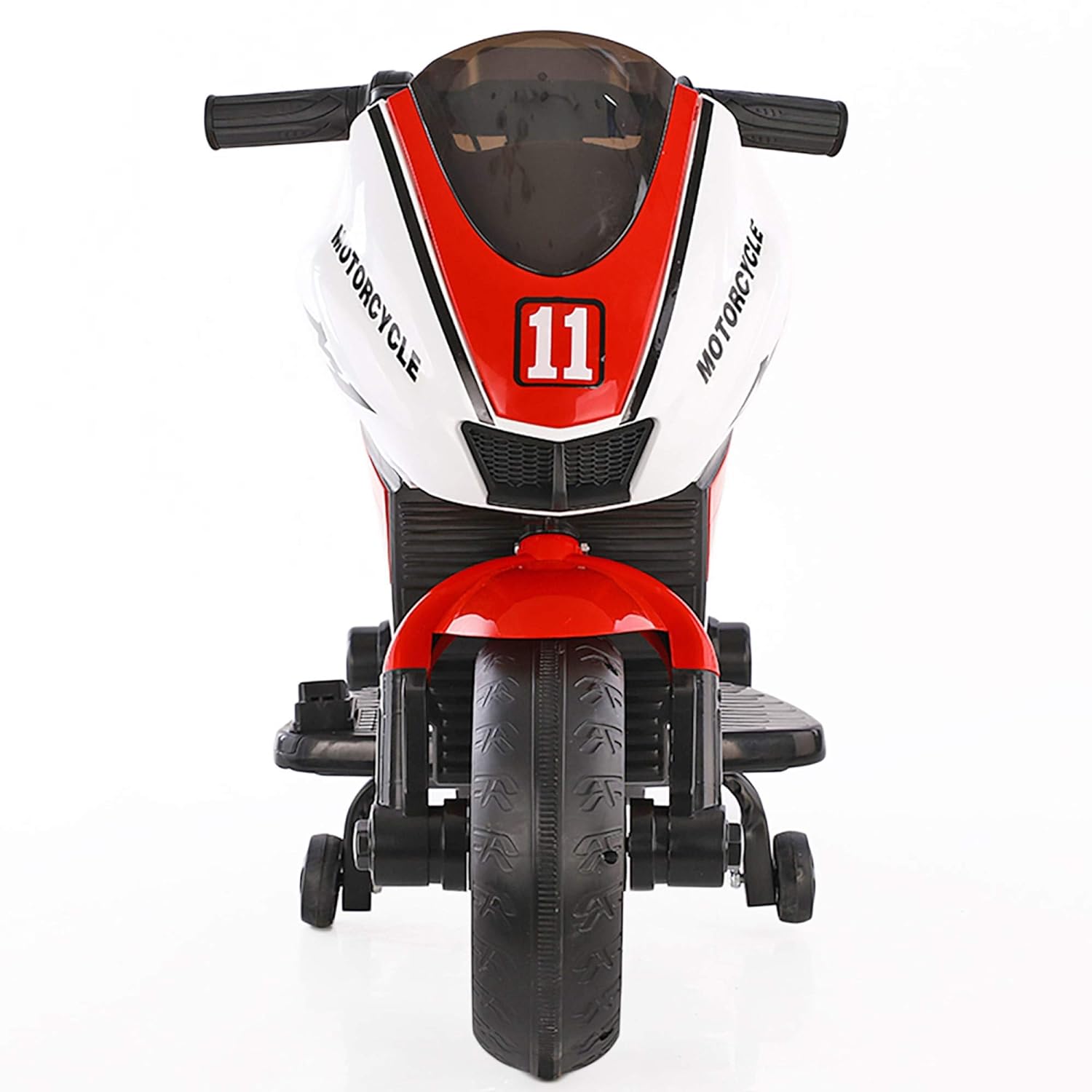 Motocicleta electrica cu 3 roti pentru copii, 3 ani+, Alb/Rosu/Negru ...