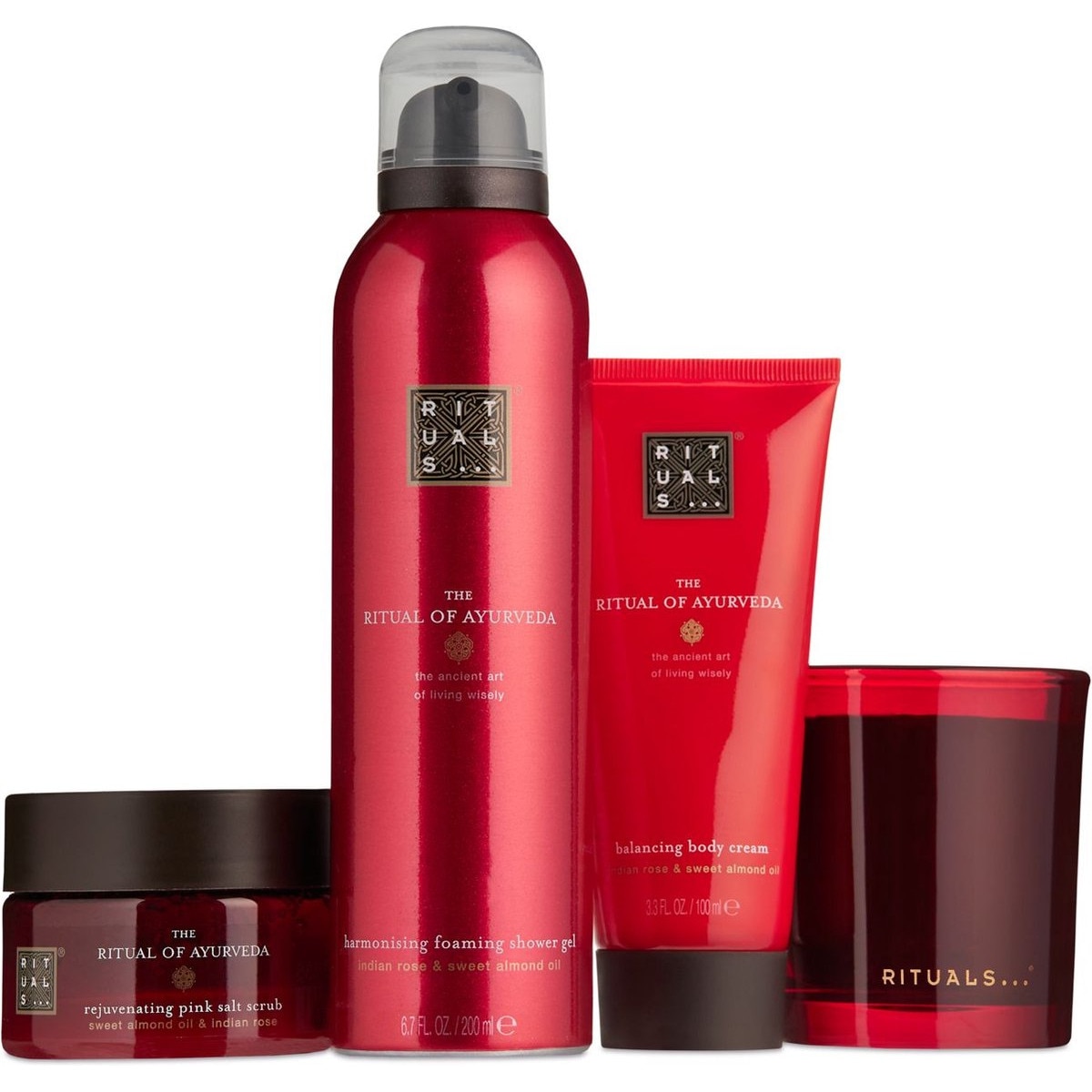 Set cadou Rituals mediu The Ritual of Ayurveda, Crema de corp 100 ml ...