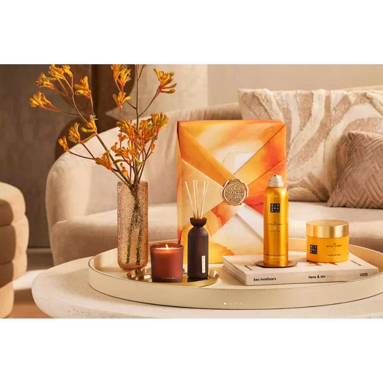 Set cadou Rituals mare The Ritual of Mehr, Crema de corp 200 ml, Gel de ...