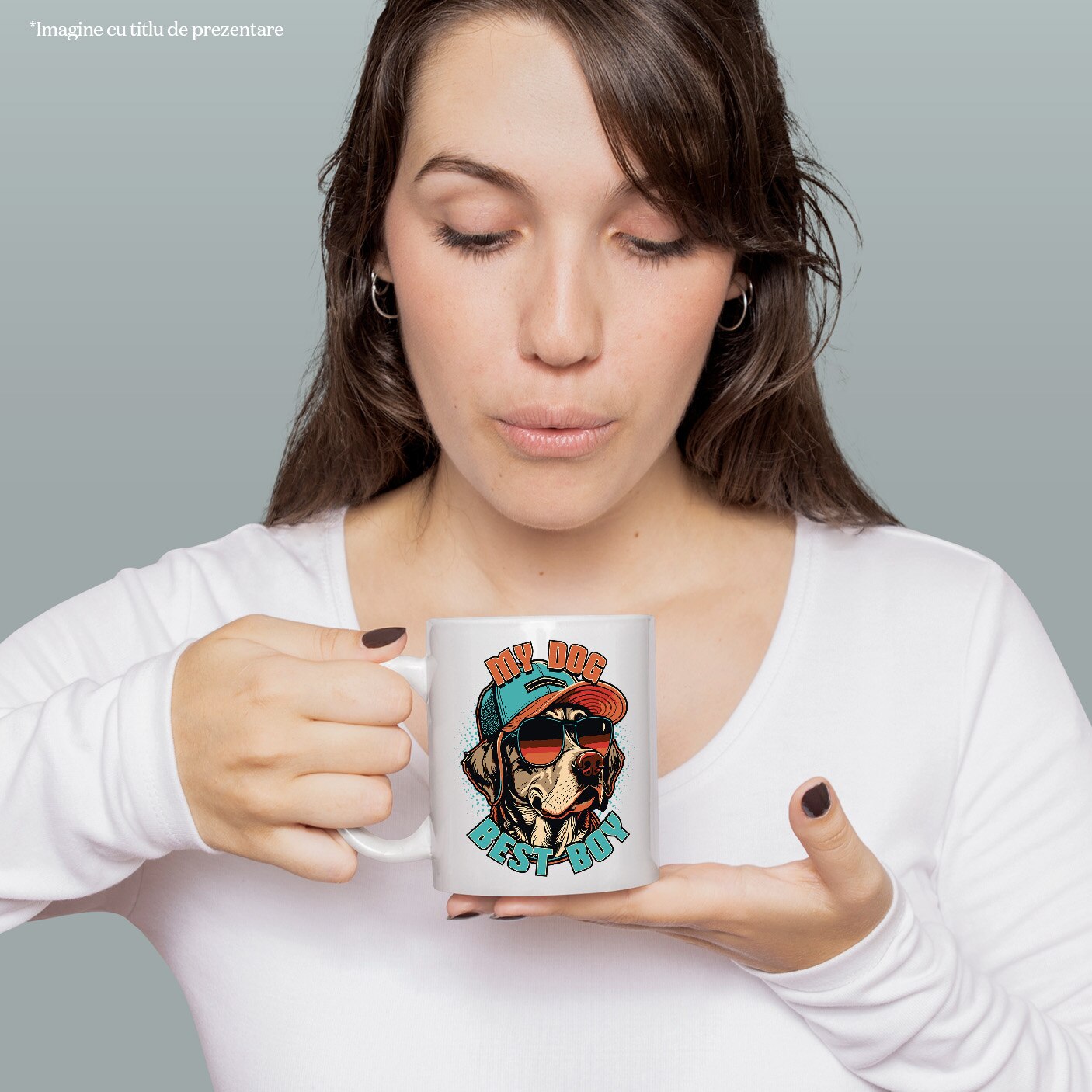 Cana Cu Mesaj In Engleza My Dog Best Boy, Cainele Meu Cel Mai Bun Baiat ...