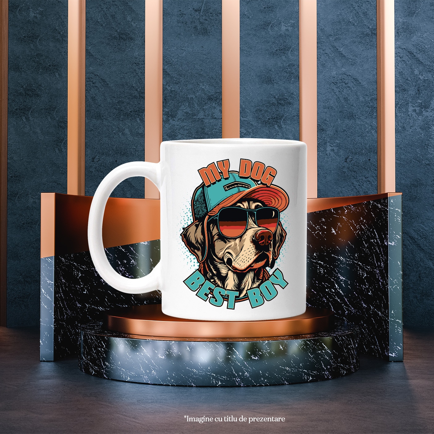 Cana Cu Mesaj In Engleza My Dog Best Boy, Cainele Meu Cel Mai Bun Baiat ...