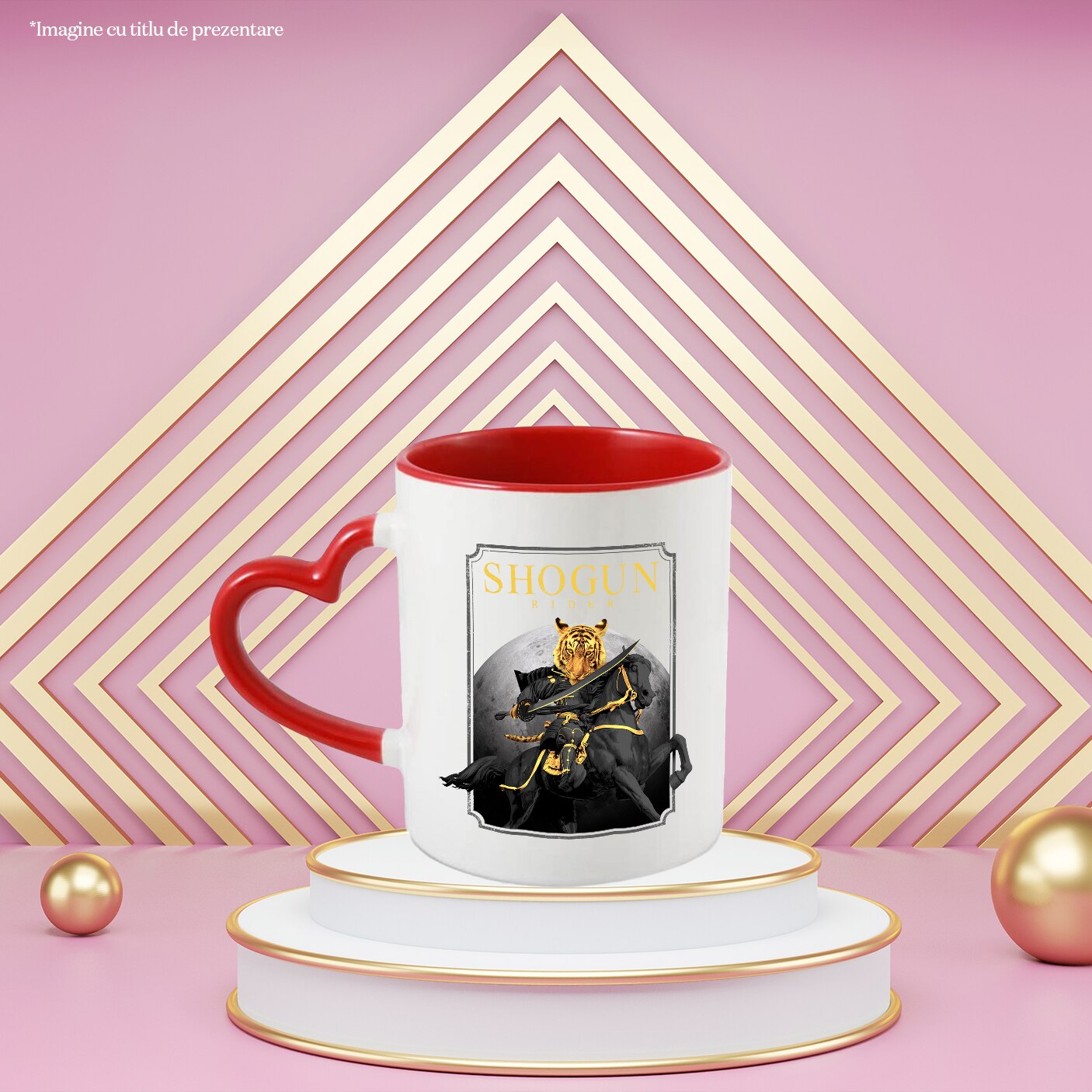 Cana Cu Mesaj In Engleza Shogun Rider, Calaret, Tigru, Sabie, Armura ...
