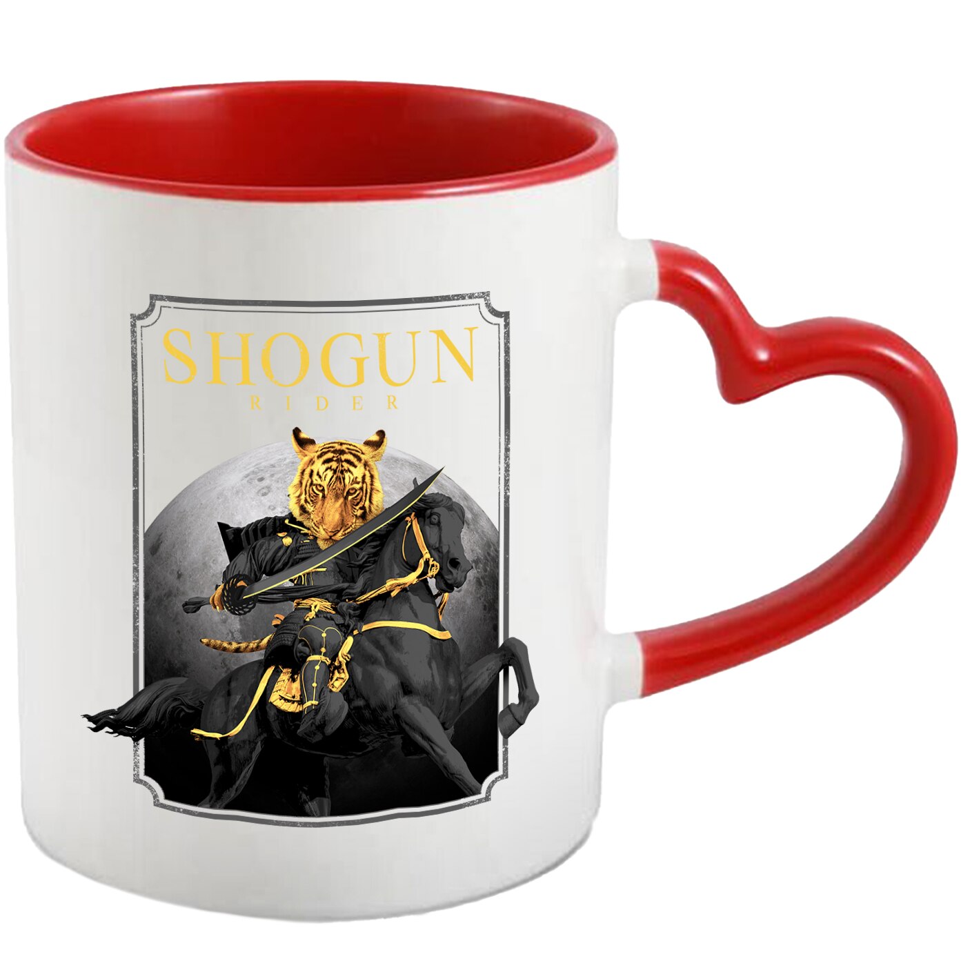 Cana Cu Mesaj In Engleza Shogun Rider, Calaret, Tigru, Sabie, Armura ...