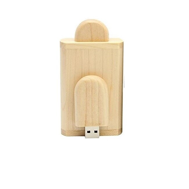 USB memória 128 GB, USB 3.0, bükkfából és dobozból - eMAG.hu