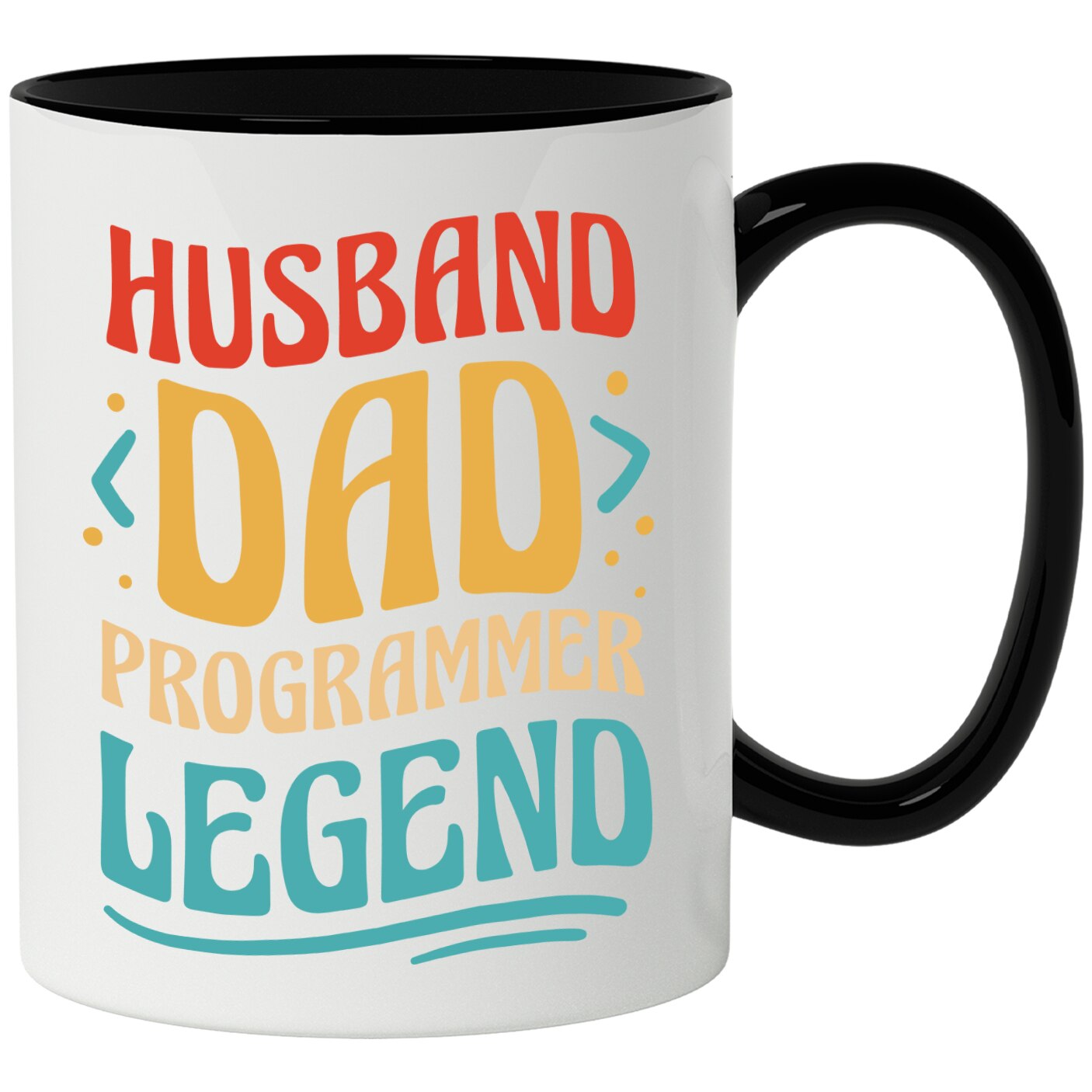 Cana Cu Mesaj In Engleza Husband Dad Programmer Legend, Cod, Programare, Parinte, Tata ...