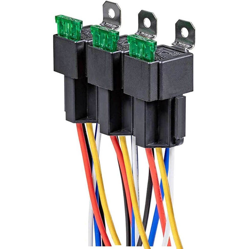 Комплект от 3 Spdt автоматични реле с Ato Atc предпазител 12v 30a 5