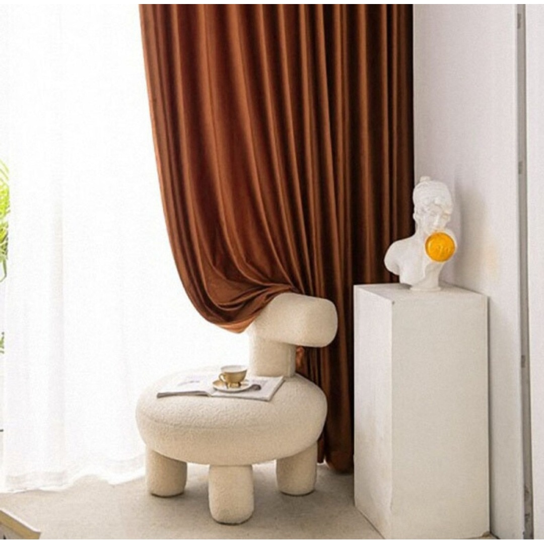 Set draperii catifea Maro Aramiu 2 buc x 150 cm L / 250 cm H - eMAG.ro