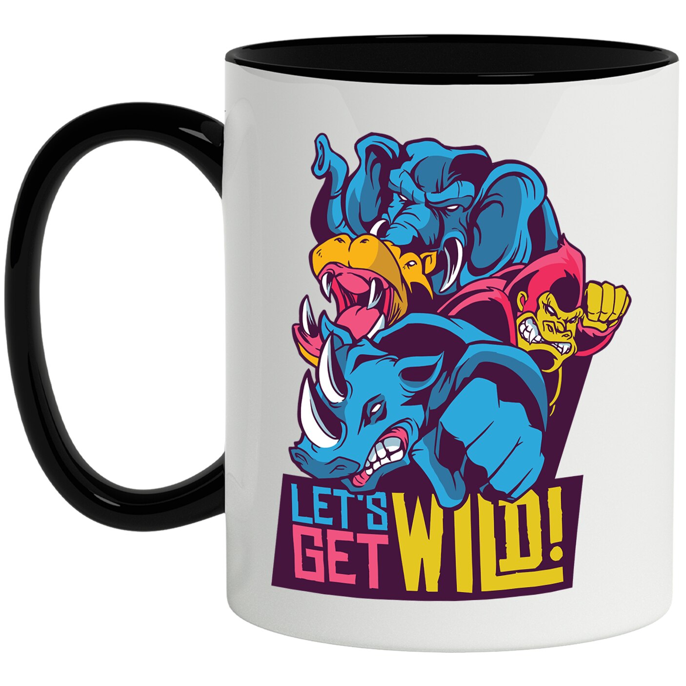 Чаша с мотивиращо послание на английски Let's Get Wild, Rinover ...