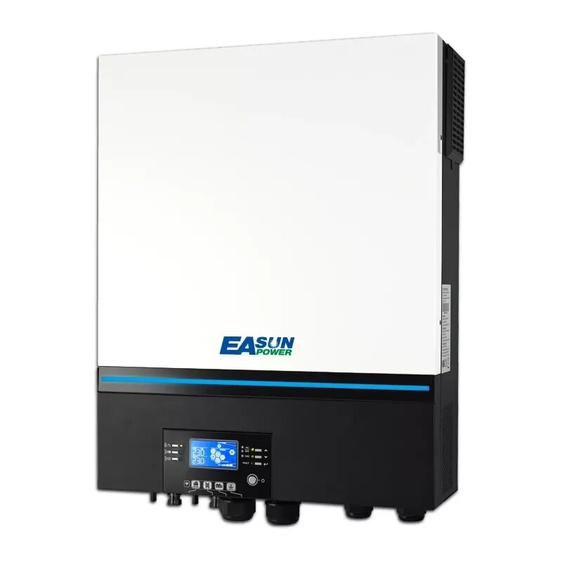 Invertor EASUN SMW 8KW sinus pur 48V cu 2 x regulator MPPT 120A si ...