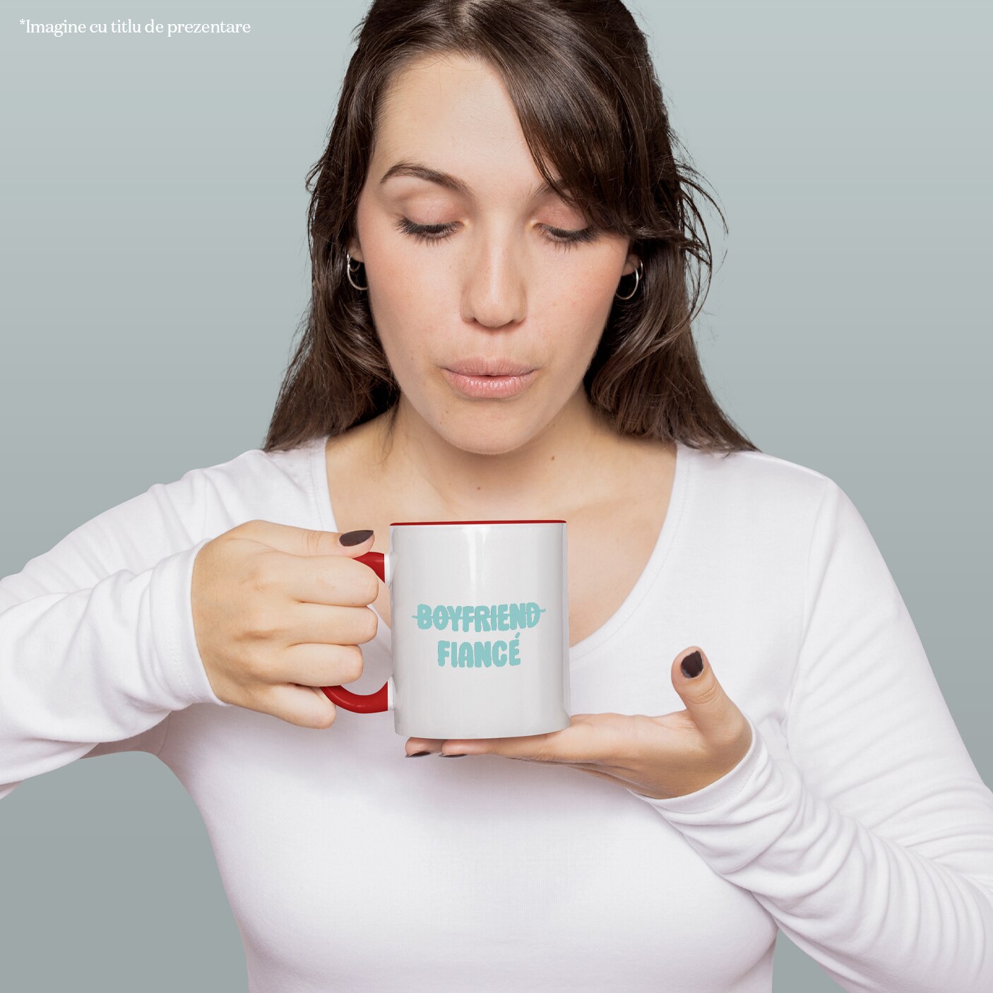 Чаша с послание на английски Boyfriend Fiancee, Fiancé, Beloved ...