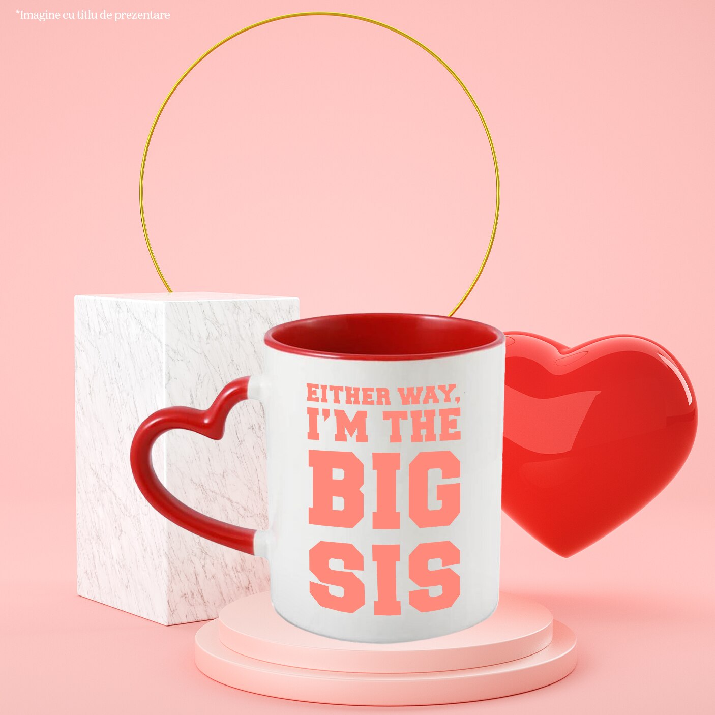 Cana Cu Mesaj In Engleza Either Way I'm The Big Sis, Sora Mai Mare ...
