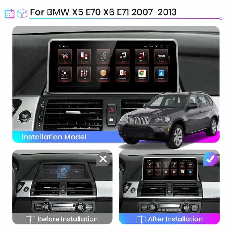 Dedikált GPS-navigáció BMW X6 E71 (2007-2013) Android rendszerrel - 4 ...