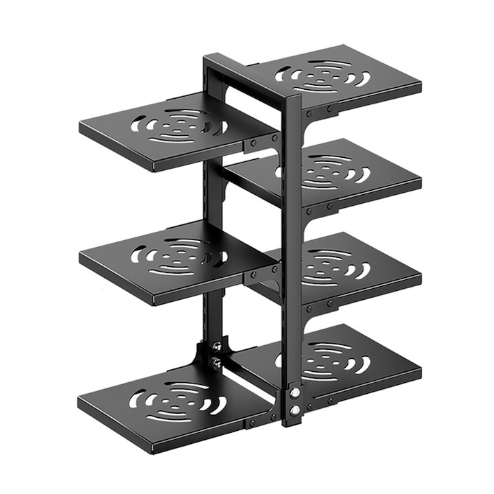 Suport organizator pentru tigai, oale si capace, structura solida, 7 ...
