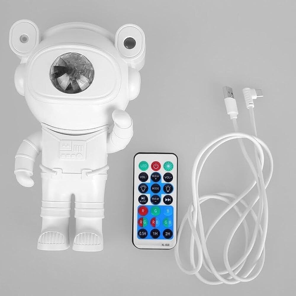Proiector de lumini tip Astronaut, LED RGB cu cap magnetic reglabil 360 ...