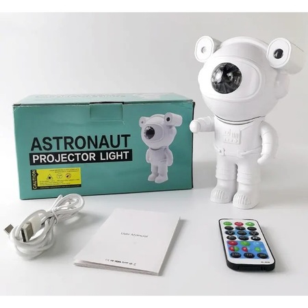 Proiector de lumini tip Astronaut, LED RGB cu cap magnetic reglabil 360 ...