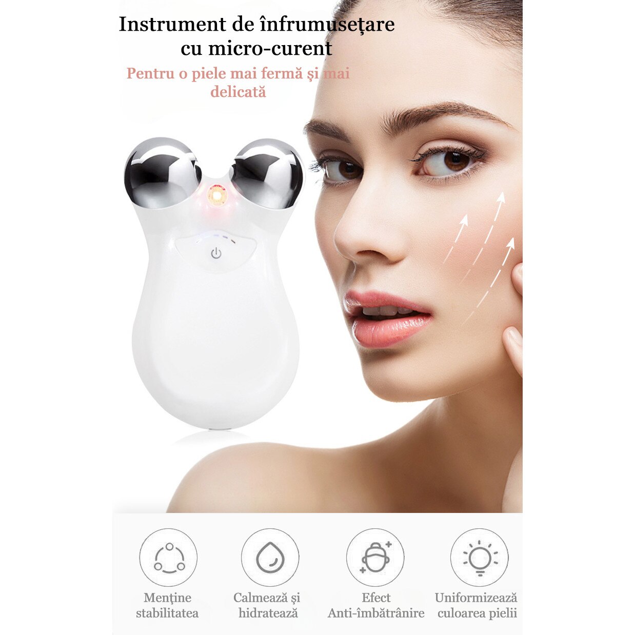 Aparat de masaj si tratament cu microcurent pentru remodelare si ...