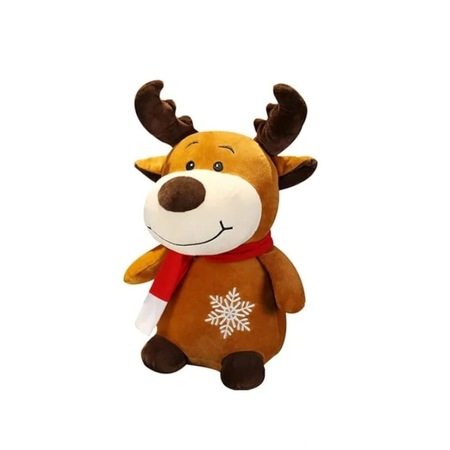 Jucarie Ren de plus, maro, 30 cm - eMAG.ro