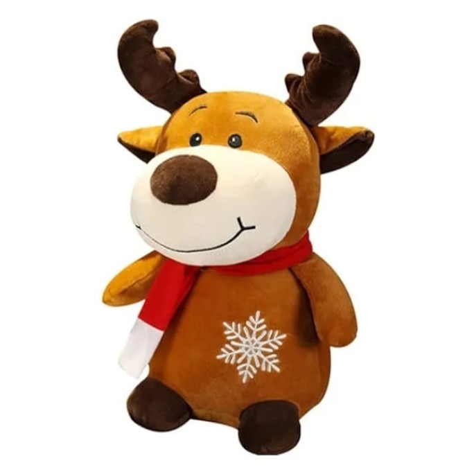 Jucarie Ren de plus, maro, 30 cm - eMAG.ro