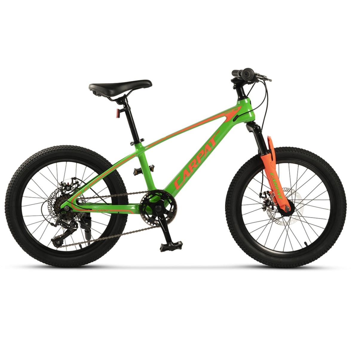 Bicicleta Copii MTB Carpat Hiro 20" C20342A, Verde/Portocaliu - eMAG.ro