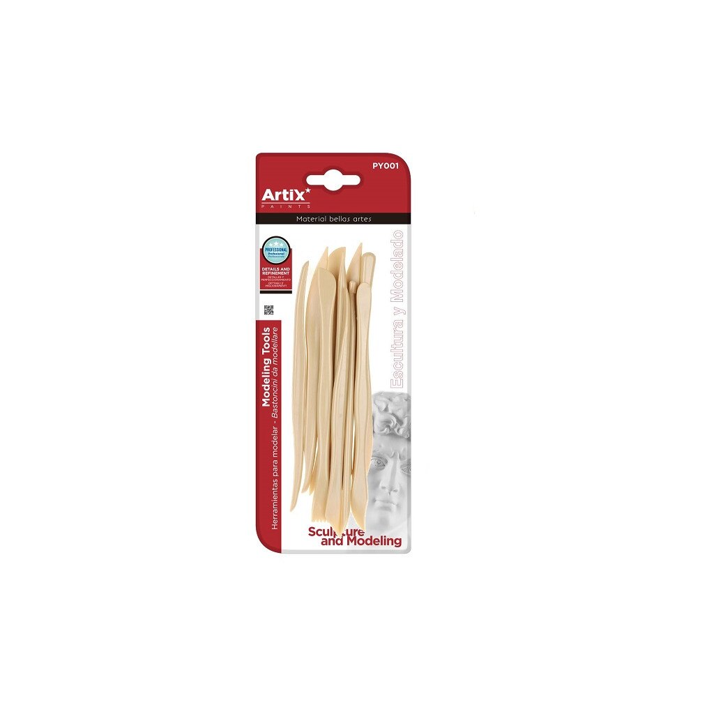 Set 10 spatule din plastic pentru modelare cu finisaje diferite la ...