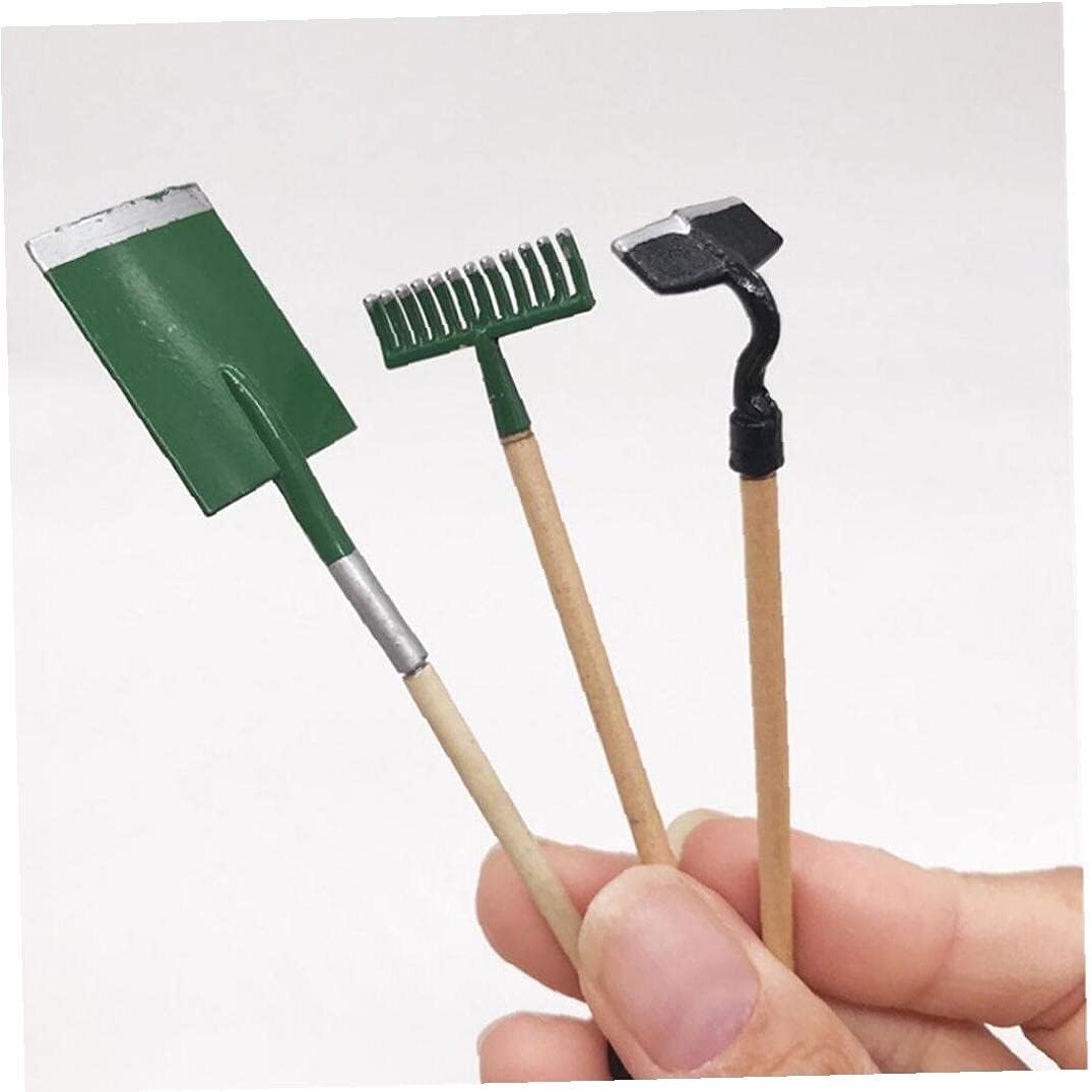 Unelte in miniatura de gradina, Mmgoqqt, Inox, Verde - eMAG.ro