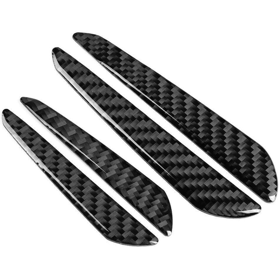 Set 4 protectii portiere auto, Mmgoqqt, Fibra de carbon, Universale ...