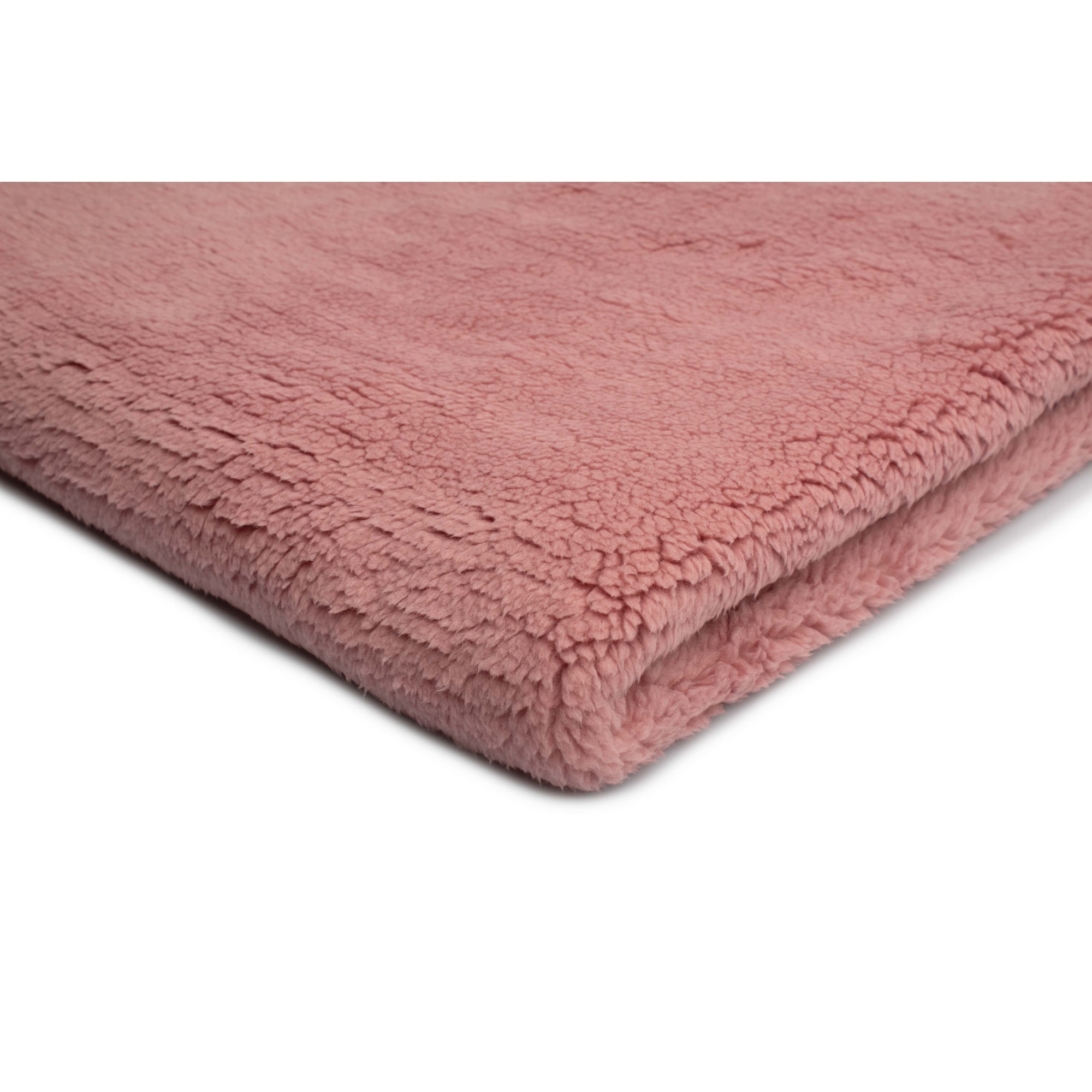 Tricotaje Minky oaie, blana Sherpa, Tip: Polare, culoare Roz murdar ...