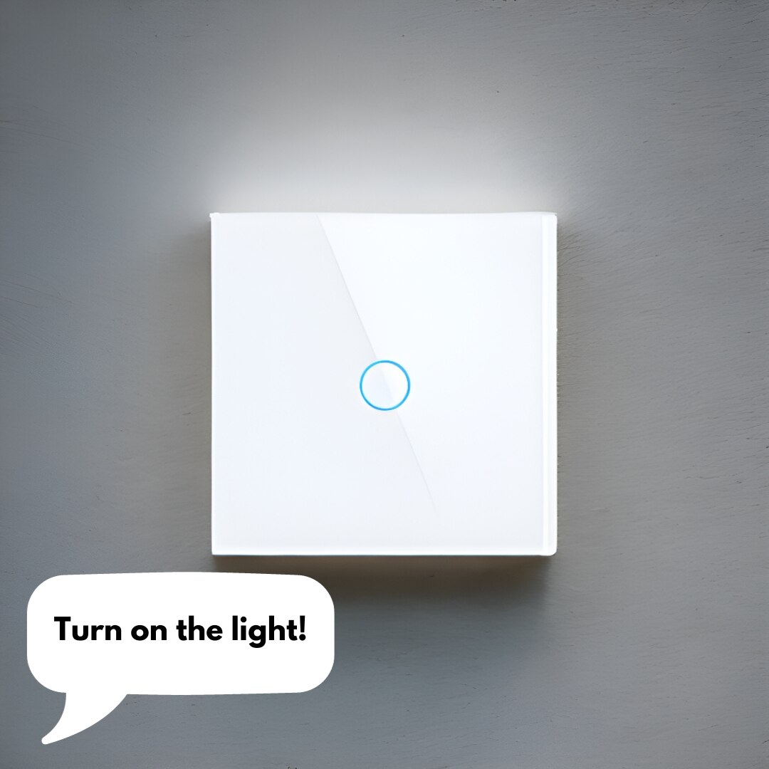 Intrerupator inteligent Alb cu touch, Wi-Fi, fara nul, 1 canal, RF ...