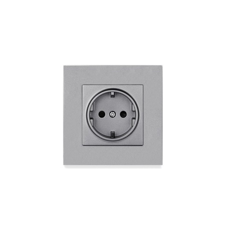 Priza Gri, colorata Ignifuga, PVC, 16A - eMAG.ro