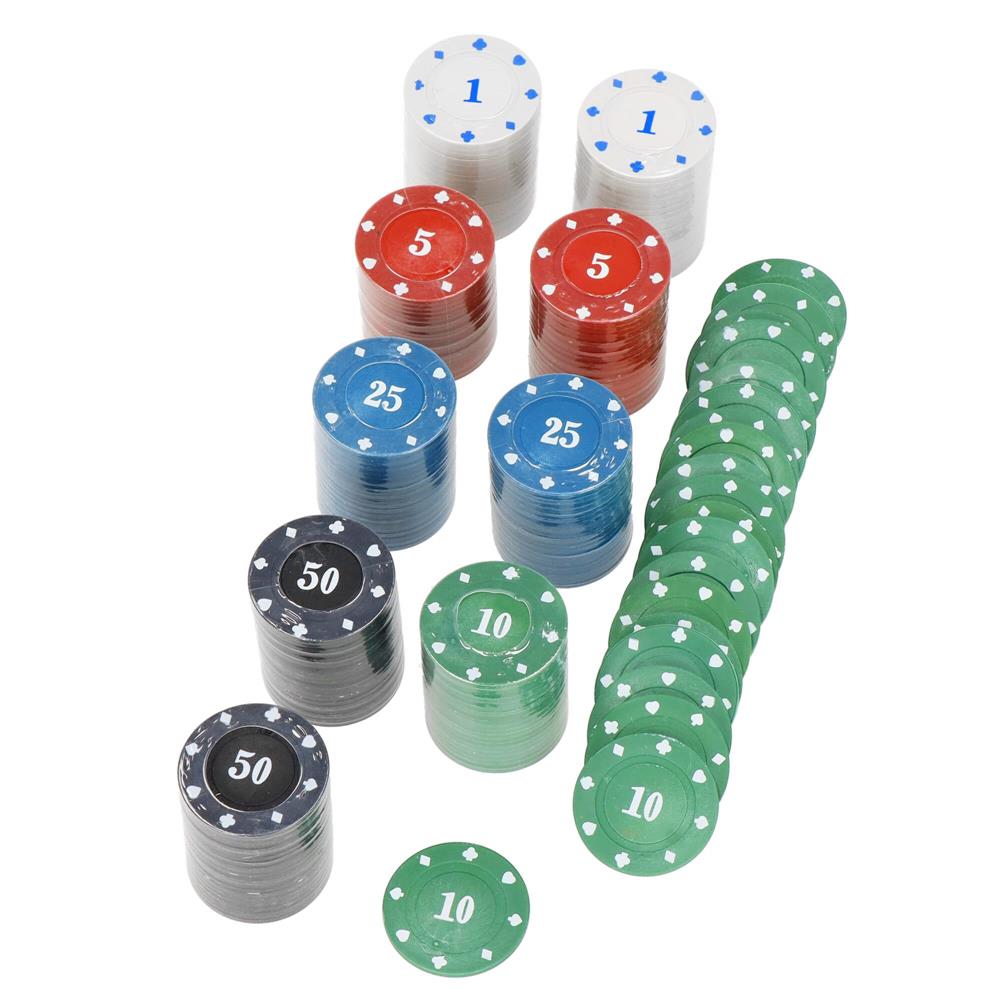 Set de Poker Complex cu 200 de jetoane, covoras verde, 2 seturi de ...