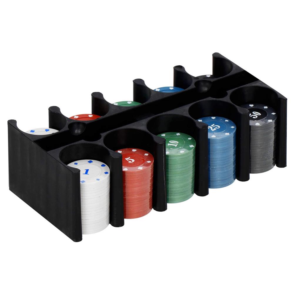 Set de Poker Complex cu 200 de jetoane, covoras verde, 2 seturi de ...