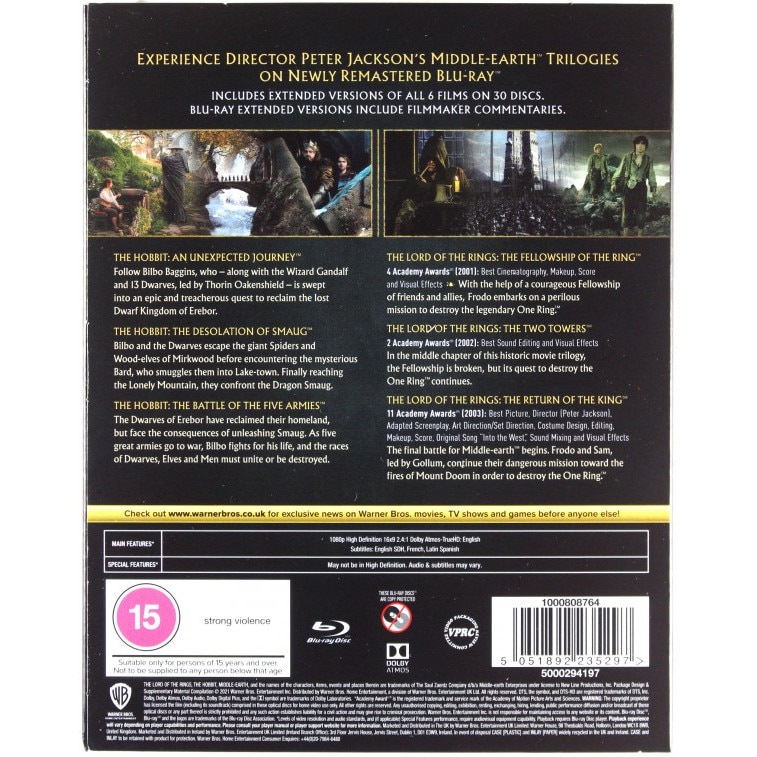 The Middle-Earth Collection Remastered Extended Edition (The Hobbit ...