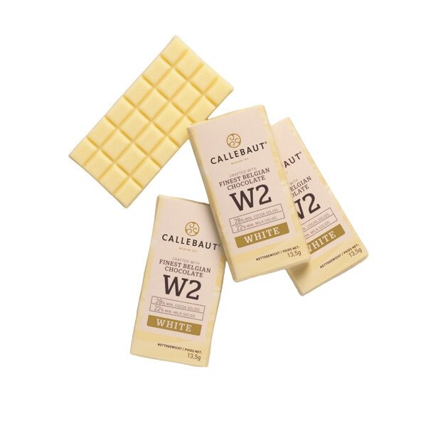 Mini tableta de ciocolata alba W2 13.5 g, Callebaut - eMAG.ro